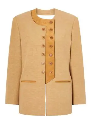 Giuliva Heritage Linen-blend Blazer - Nude
