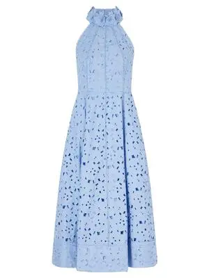 REBECCA VALLANCE Rebecca Vallance Halterneck Midi Dress