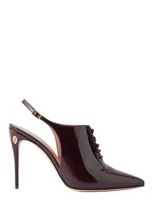 Jennifer Chamandi Jennifer Chamandi Patent Leather Slingback Pumps No