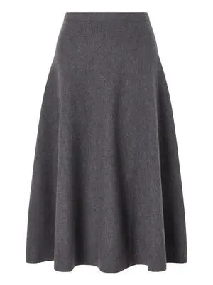 Brandon Maxwell The Miller Wool-felt Midi Skirt - No
