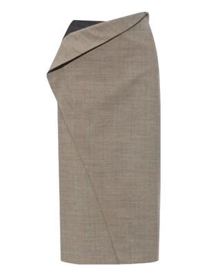 JIL SANDER Jil Sander Draped Wrap Skirt