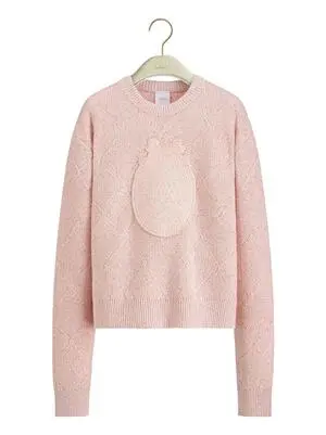 Dior Medaillon Embroidered Sweater - Pink
