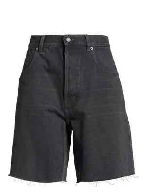 Saint Laurent Denim Shorts - Black