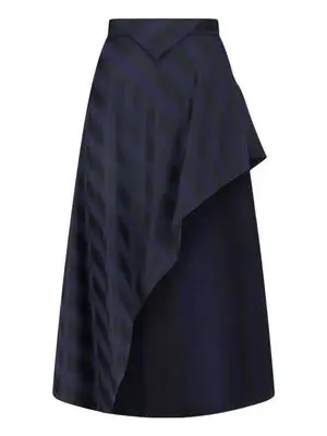 VIVIENNE WESTWOOD Asymmetric High-waisted Skirt - Black