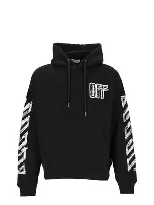 Off-White Off-White Arrow Pattern Hoodie Black
