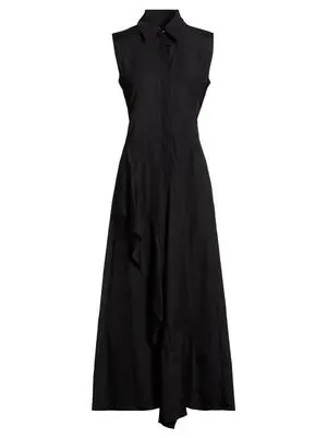Max Mara Sleeveless Shirt Dress - Black
