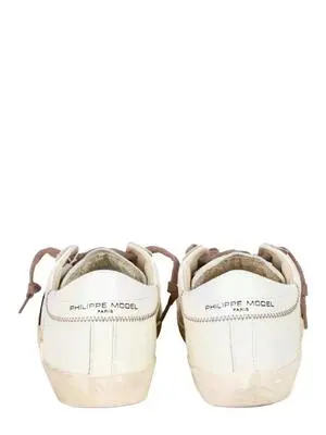 Philippe Model Prsx Logo-patch Sneakers - Neutrals