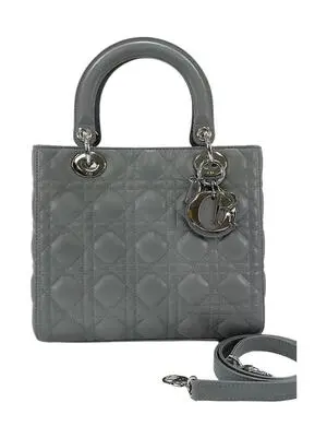 Dior Cannage Lady Handbag - Grey