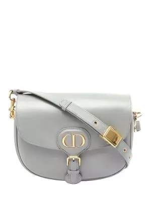 Dior Leather Bobby Cross Body Bag - Grey