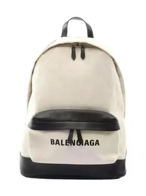 Balenciaga 2000s Canvas Backpack - Neutrals