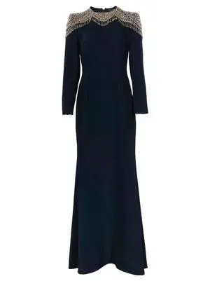 Jenny Packham Jenny Packham Muse Maxi Dress Blue