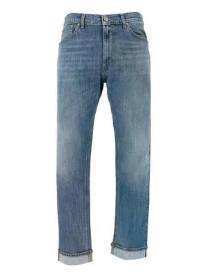 TELA GENOVA Cosmy Retro Straight-leg Jeans - Blue