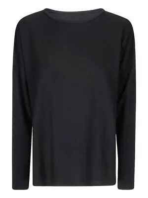 Labo.art Labo Art Sandra Round-Neck Long-Sleeve Top Black