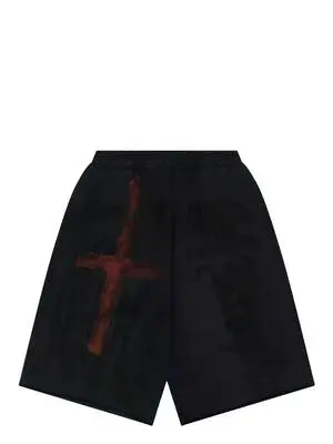 TRAVIS SCOTT Utopia Tour Graphic-print Shorts - Black