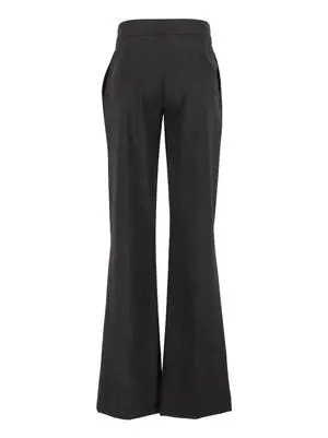 Federica Tosi Wrap-front Wide-leg Trousers - Grey