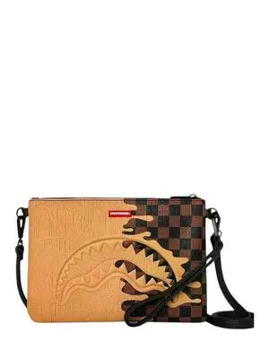 SPRAYGROUND Henny Melt Shark-motif Clutch Bag - Neutrals