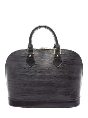 LOUIS VUITTON Louis Vuitton 1997 Alma Epi Tote Bag Black