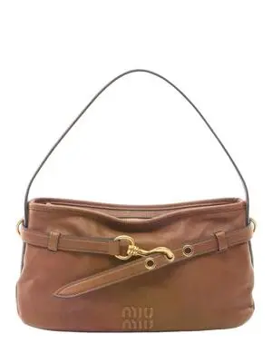 Miu Miu Leather Shoulder Bag - Brown