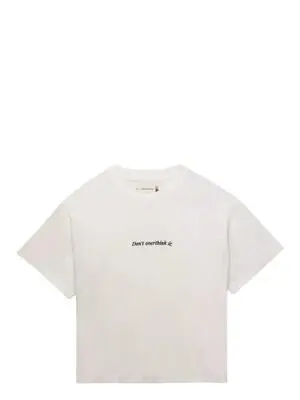 HONOR THE GIFT Slogan-print Short-sleeve T-shirt Neutrals
