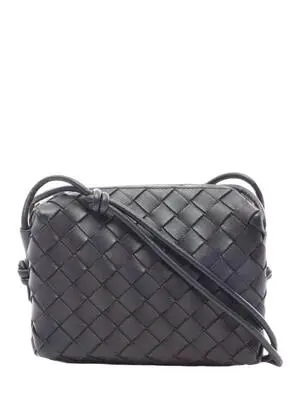 Bottega Veneta 2010s Loop Intrecciato Mini Bag Blue