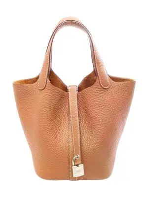 Hermès Hermès Clemence Picotin Lock 18 Handbag Brown