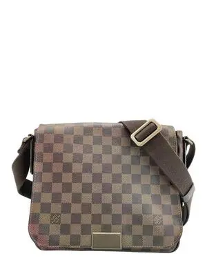 LOUIS VUITTON 2012 Damier Ebène Shoulder Bag Brown
