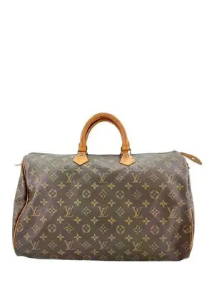 LOUIS VUITTON Louis Vuitton Speedy 40 Monogram Handbag Brown