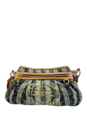 LOUIS VUITTON Louis Vuitton Monogram Denim Shoulder Bag Blue