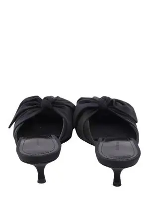 Balenciaga Knife Bow-embellished Mules - Black