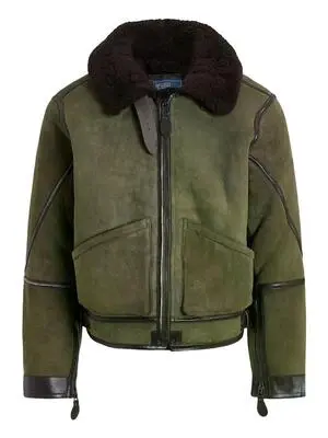 Polo Ralph Lauren Shearling Flight Jacket - Green