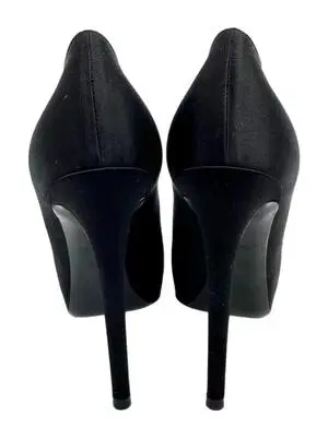 LOUIS VUITTON Crystal-embellished Peep-toe Pumps - Black