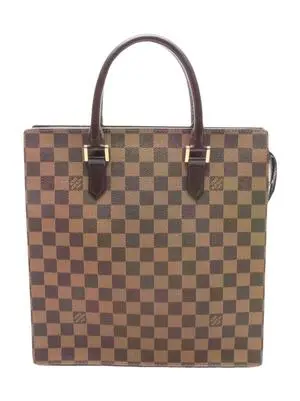 LOUIS VUITTON 2004 Pm Venice Damier Ebène Tote Bag - Brown