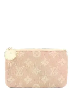 LOUIS VUITTON Monogram Pochette Clés Pouch Neutrals
