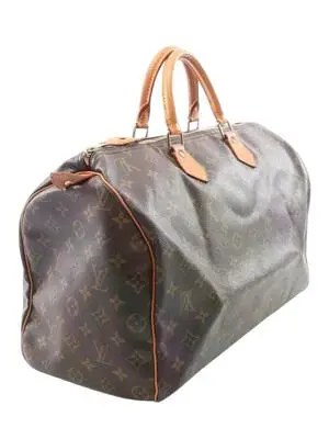 LOUIS VUITTON Monogram Speedy Handbag - Brown