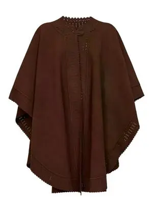 ERMANNO SCERVINO Scalloped Openwork-trim Cape