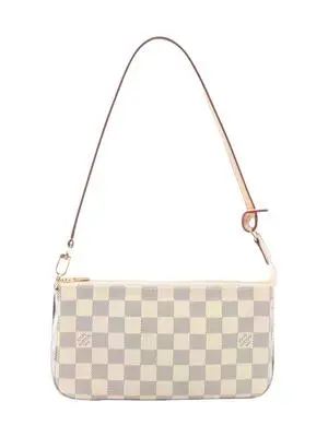 LOUIS VUITTON 2010s Damier Azur Shoulder Bag Neutrals