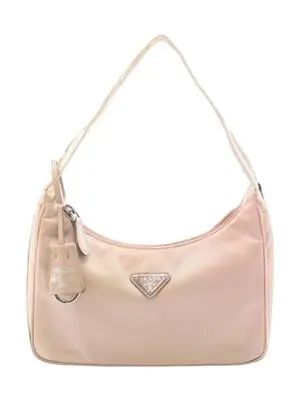 Prada 2020s Mini Re-edition 2000 Shoulder Bag Neutrals