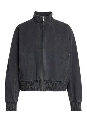 Adidas Washed Denim Loose Fit Jacket - Black
