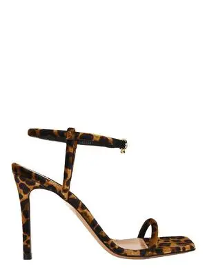 GIANVITO ROSSI Velluto Strappy Sandal - Leopard Print