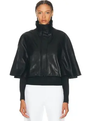 Simkhai Orvik Cape Jacket - Black