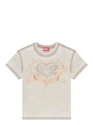 DIESEL® Diesel Tilaaa1 T-Shirt Light Grey
