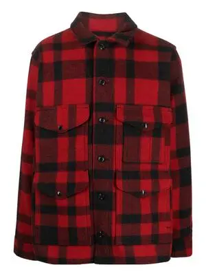 Filson Wool Plaid Shirt Jacket - Red