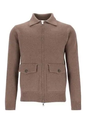 AL DUCA DAOSTA 1902 Long-sleeve Zip-up Cardigan - Brown
