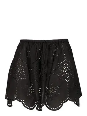 Matteau Broderie Mini Skirt - Black
