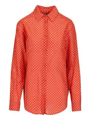 Matteau Classic Polka Dot Shirt - Red