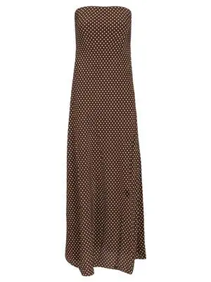 MATTEAU Matteau Strapless Straight-Cut Midi Dress