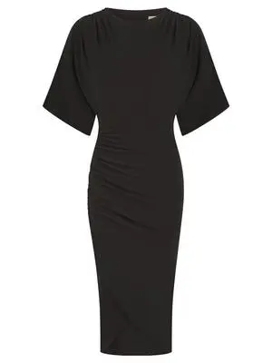 CELESTINE & MAE Leilani Wrap Midi Dress - Black