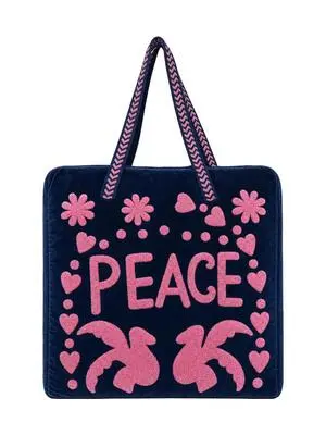 CYC Peace Suzani Tote - Blue