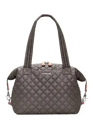 Mz Wallace Sutton Deluxe Quilted Shoulder Bag - Magnet