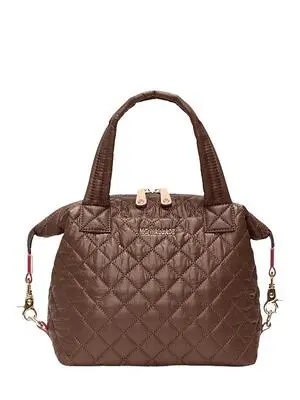 Mz Wallace Sutton Deluxe Small Quilted Handbag - Walnut